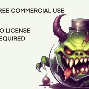 Demon Potion Clipart, Halloween Witch Bottles Digital Art, Witchcraft ...