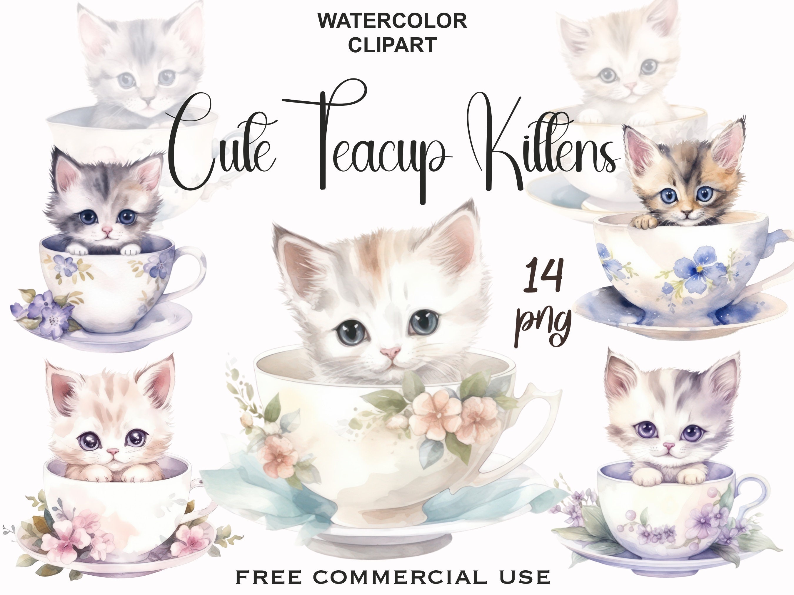 Free Kitty Cat Clipart Cute