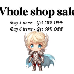 Chibi Knight PNG Bundle, Anime Knights Png, Manga Knight Clipart, Anime ...