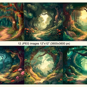 Fairy Forest Clipart, Fairy Tale Landscape Jpeg Images With Free ...