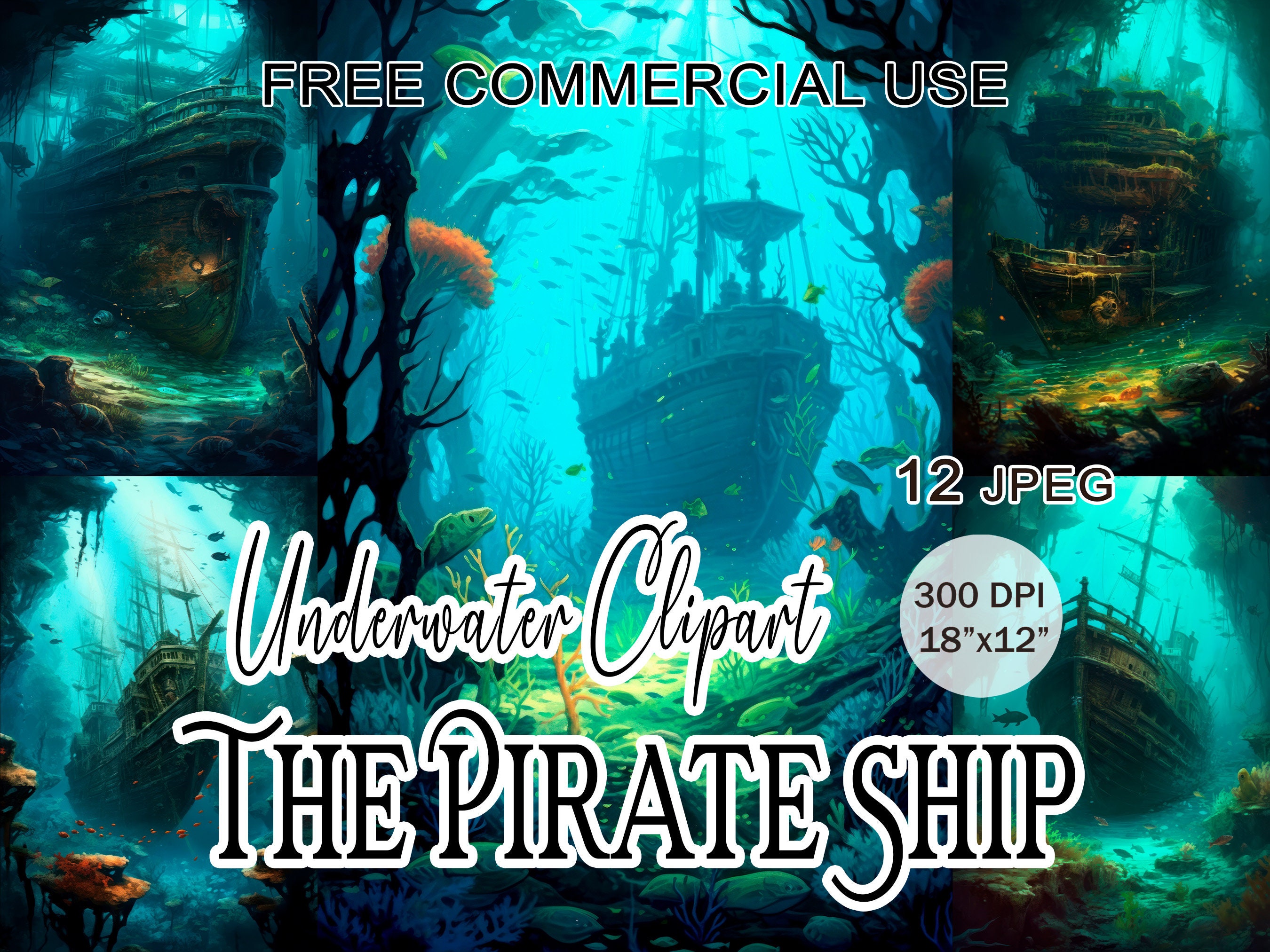 Sinking Pirate Ship Clip Art