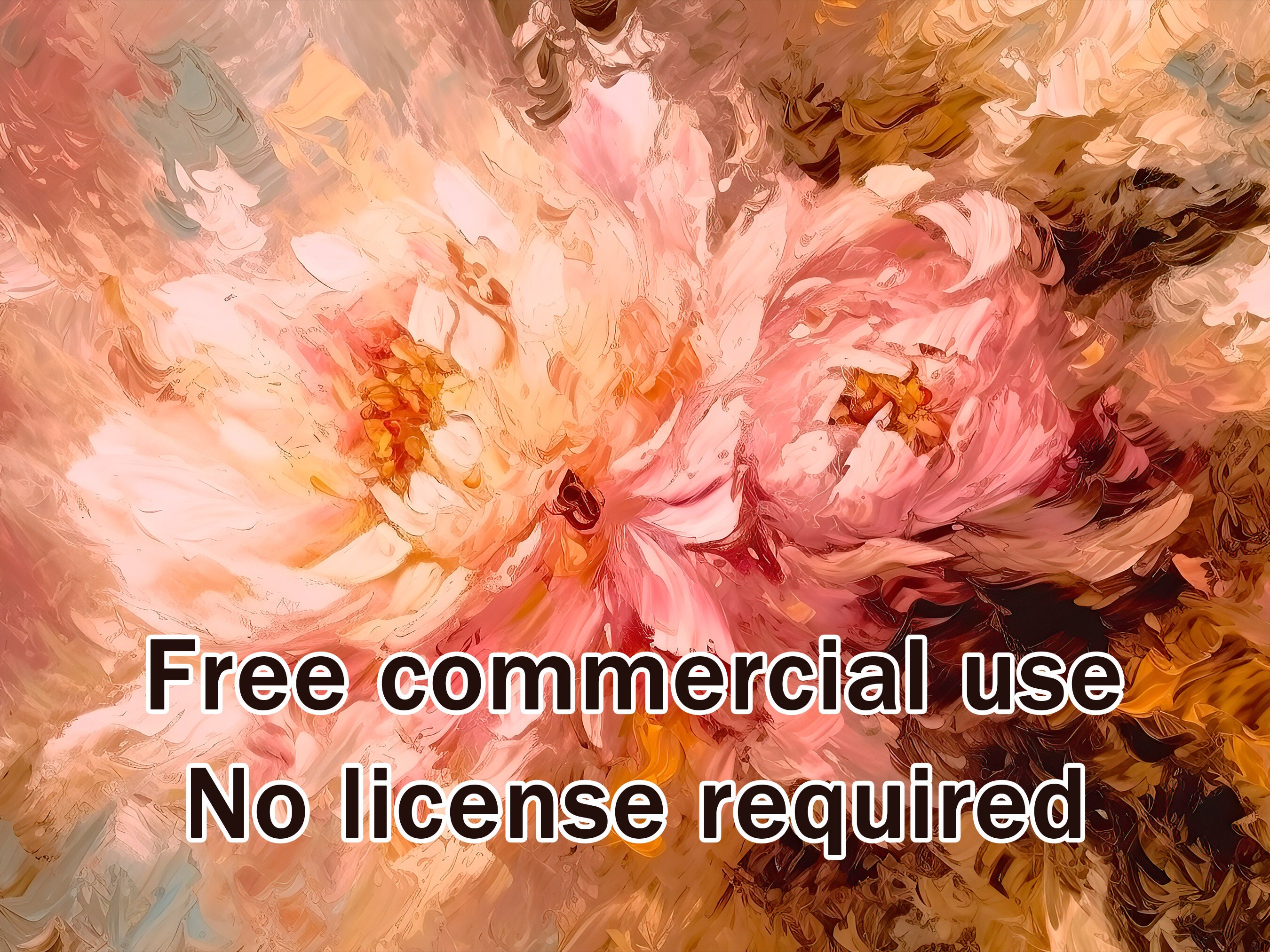 Impressionist Peony Clipart, Peony Oil Painting Clipart, Digital ...