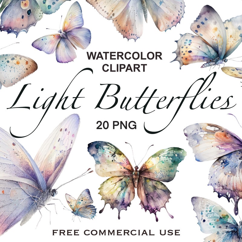 Watercolor Butterfly - Etsy