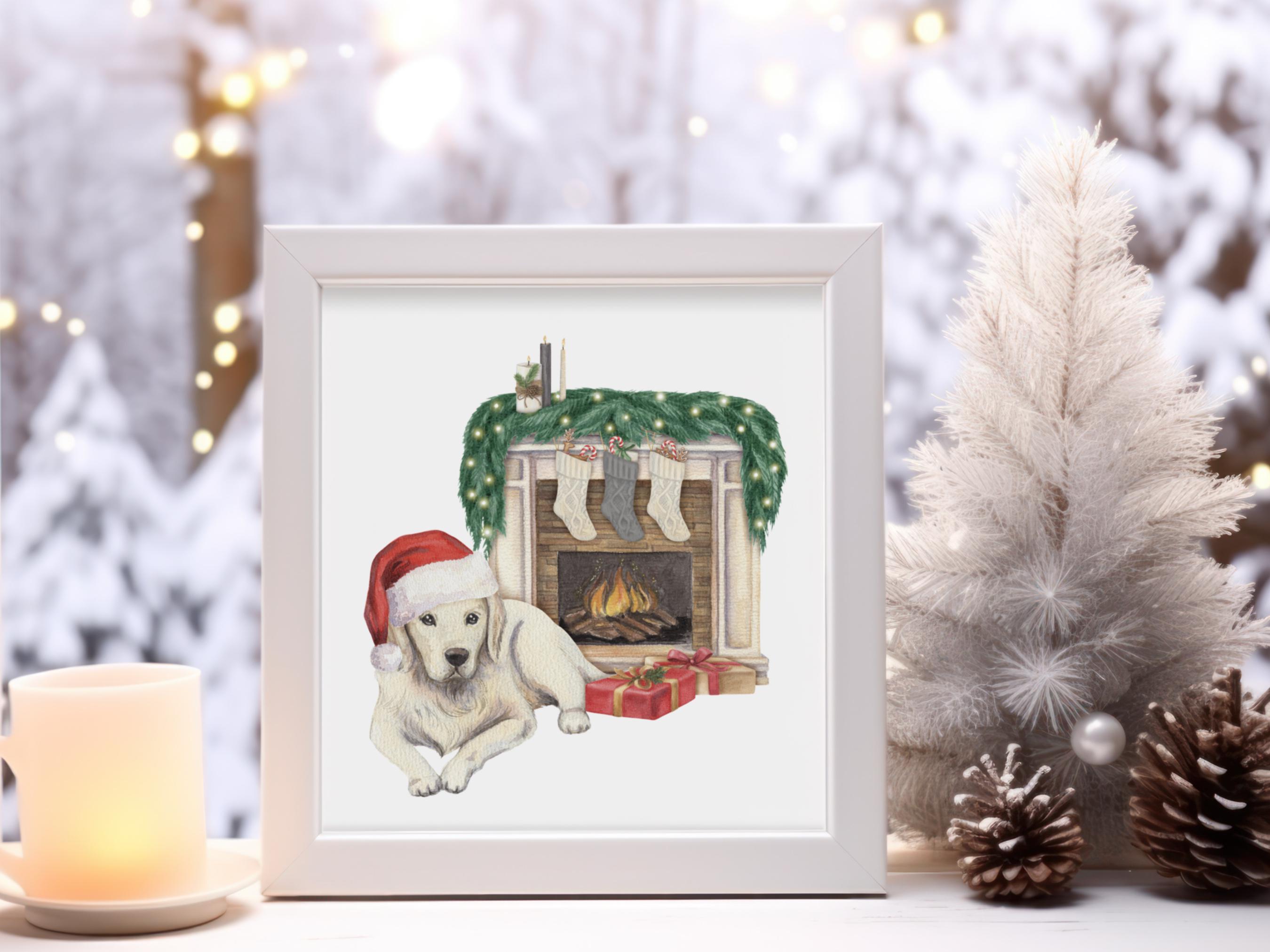 Cozy Christmas Watercolor Clipart Set 1 With Scandinavian Holiday Decor ...