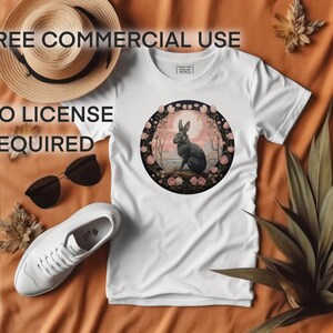 Moon Hare PNG Bundle, Fantasy Hare Painting, Mystical Celestial Clipart ...