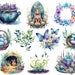 Watercolor Ostara Spring Equinox PNG Bundle, Magic Easter Clipart ...