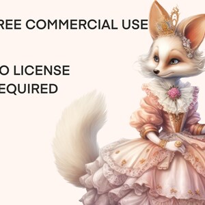 Fox Princess Png, Fox Fantasy Clipart, Cute Fox Png, Fox Graphic ...
