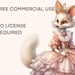 Fox Princess Png, Fox Fantasy Clipart, Cute Fox Png, Fox Graphic ...
