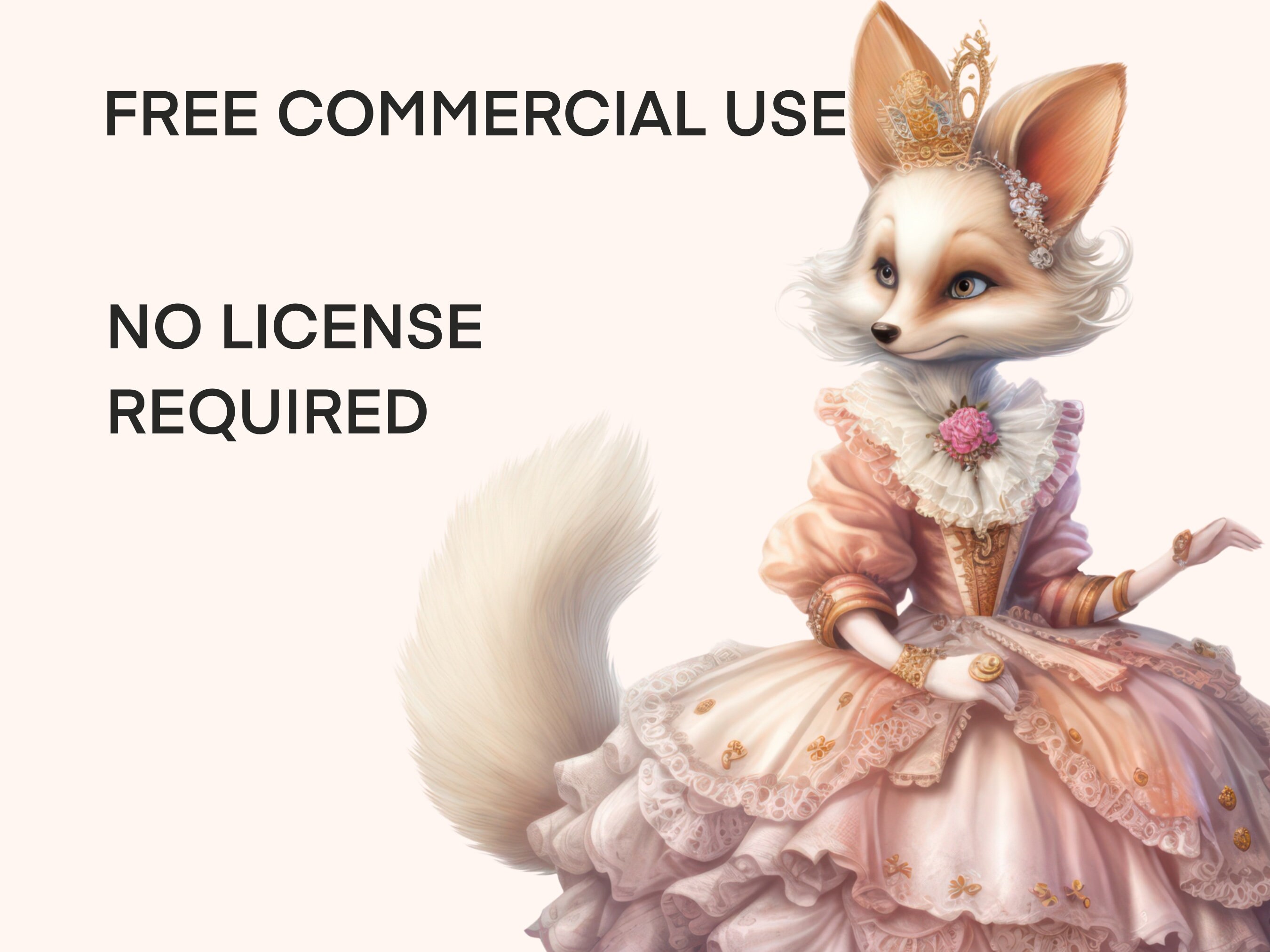 Fox Princess Png, Fox Fantasy Clipart, Cute Fox Png, Fox Graphic ...