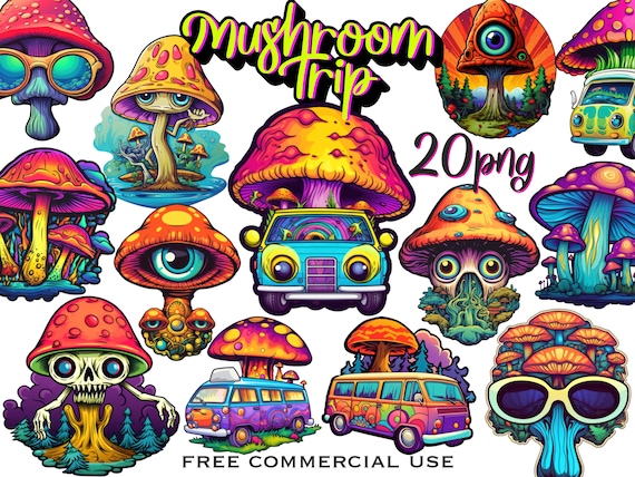 Trippy Mushroom Facebook Covers