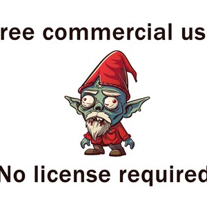 Zombie Gnome PNG Bundle, Funny Horror Png, Creepy Cute Clipart, Zombie ...