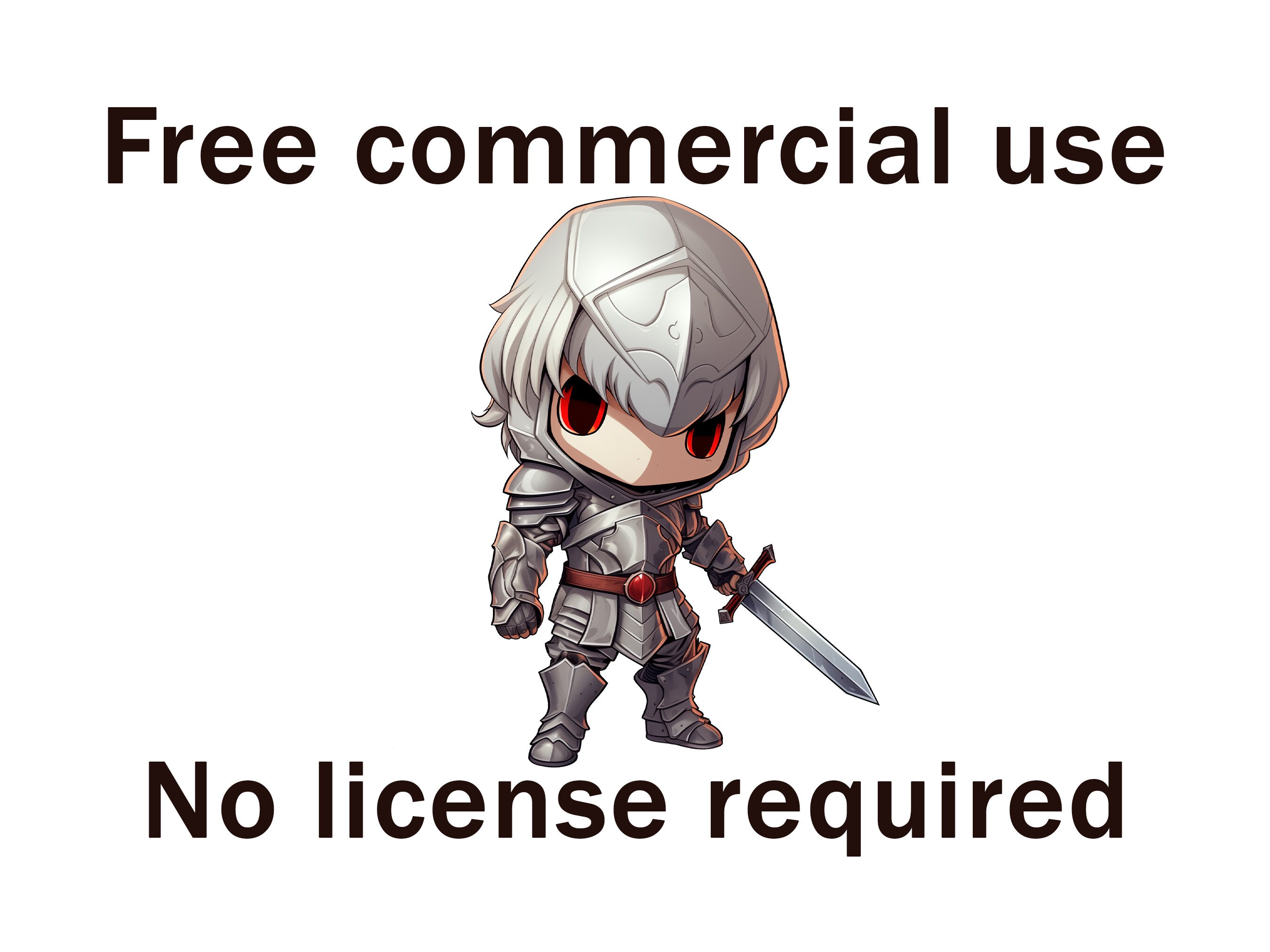 Chibi Knight PNG Bundle, Anime Knights Png, Manga Knight Clipart, Anime ...