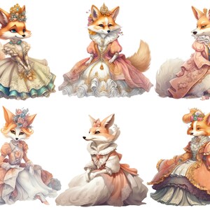 Fox Princess Png, Fox Fantasy Clipart, Cute Fox Png, Fox Graphic ...