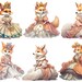 Fox Princess Png, Fox Fantasy Clipart, Cute Fox Png, Fox Graphic ...