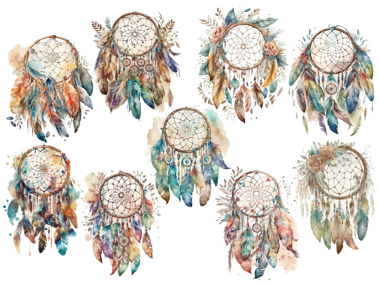 Boho Dreamcatcher Clipart, Dream Catcher Png, Boho Home Decor, Home ...