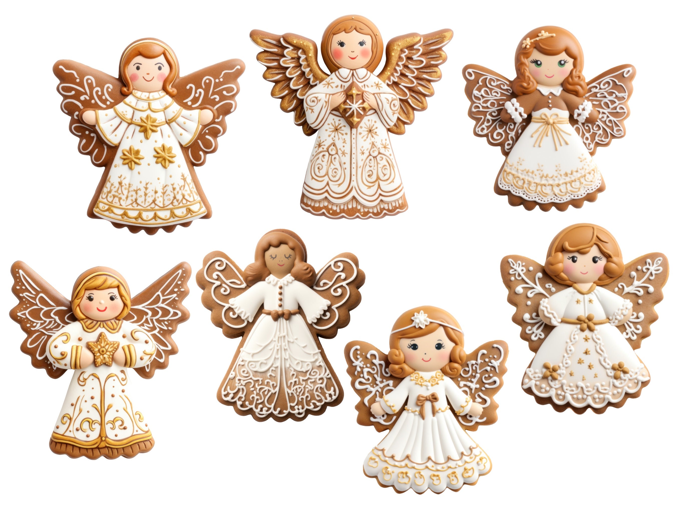 Gingerbread Angel Clipart, Christmas Angel Png, Christmas Clipart ...