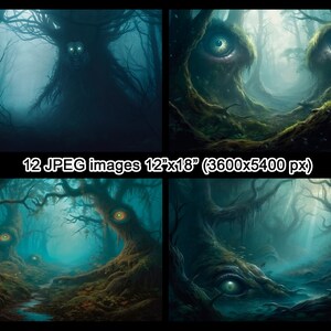 Scary Forest Clipart, Dark Magic Creatures Images, Night in the Woods ...