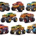 Fire Monster Truck PNG Bundle, Monster Truck Clipart, Big Car Clipart ...