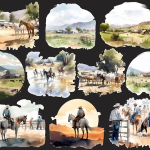 Western Ranch Png, Western Graphics, Horse Painting Png, Country ...