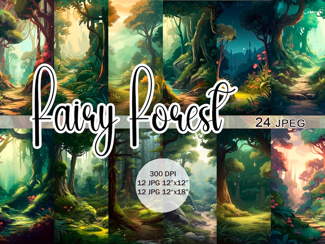 Fairy Forest Clipart, Fairy Tale Landscape Jpeg Images With Free ...