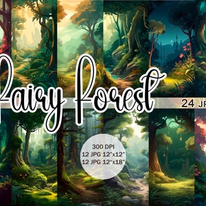 Fairy Forest Clipart, Fairy Tale Landscape Jpeg Images With Free ...