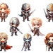Chibi Knight PNG Bundle, Anime Knights Png, Manga Knight Clipart, Anime ...