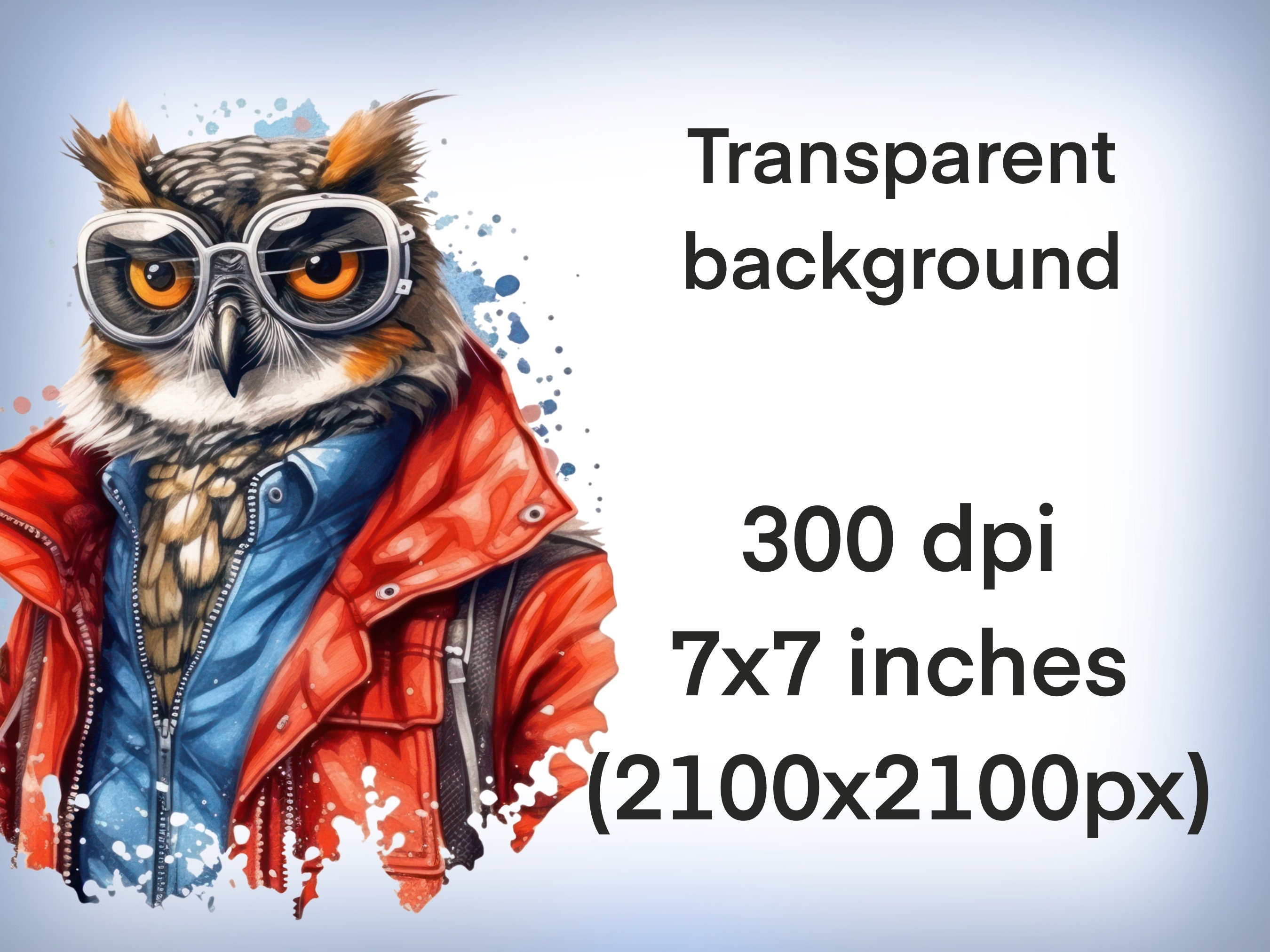 Funky Owl Clipart, Groovy Night Bird Portrait Png, Fasion Party ...
