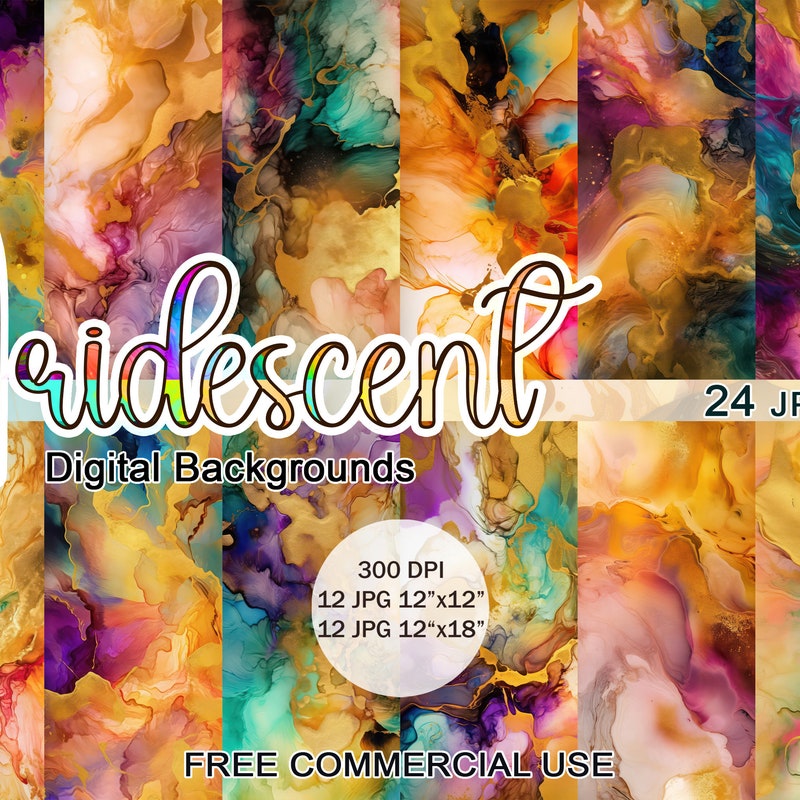 Digital Alcohol Ink - Etsy