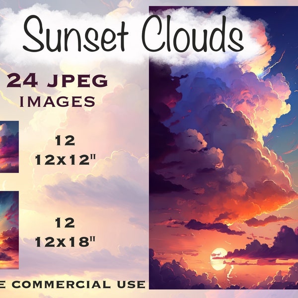 Sunset Cloud - Etsy