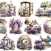 Lavender Cottage Clipart, Lilac Watercolor Clipart, Lavender Clipart ...
