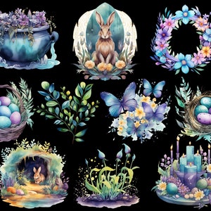 Watercolor Ostara Spring Equinox PNG Bundle, Magic Easter Clipart ...