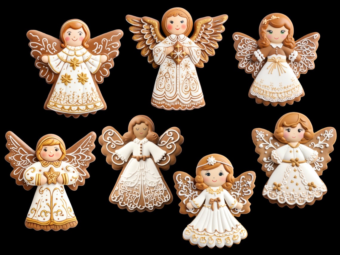 Gingerbread Angel Clipart, Christmas Angel Png, Christmas Clipart ...