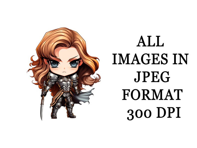 Chibi Knight PNG Bundle, Anime Knights Png, Manga Knight Clipart, Anime ...