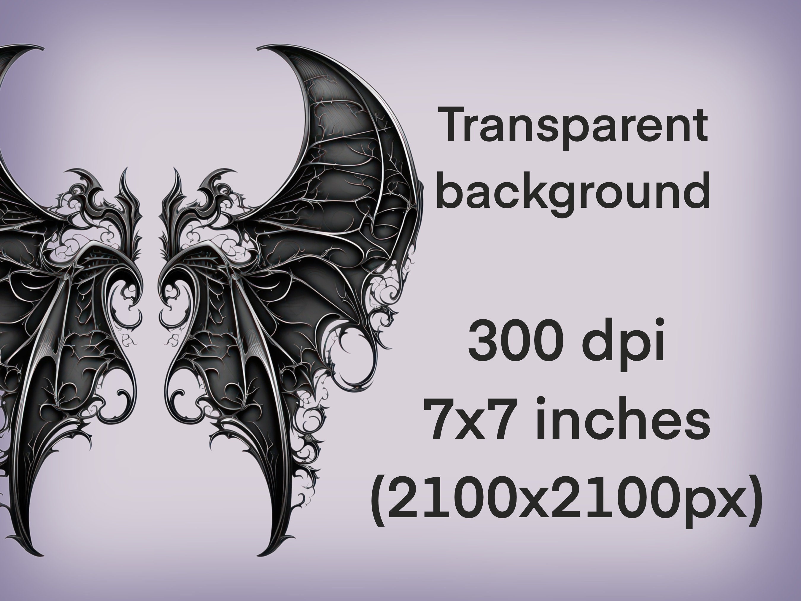 Gothic Bat Wings Clipart, Victorian Dark Aesthetic Vampire Png ...