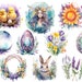 Watercolor Ostara Spring Equinox PNG Bundle, Magic Easter Clipart ...