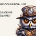 Steampunk Owl Clipart, Fantasy Bird Character Portaits Bundle ...