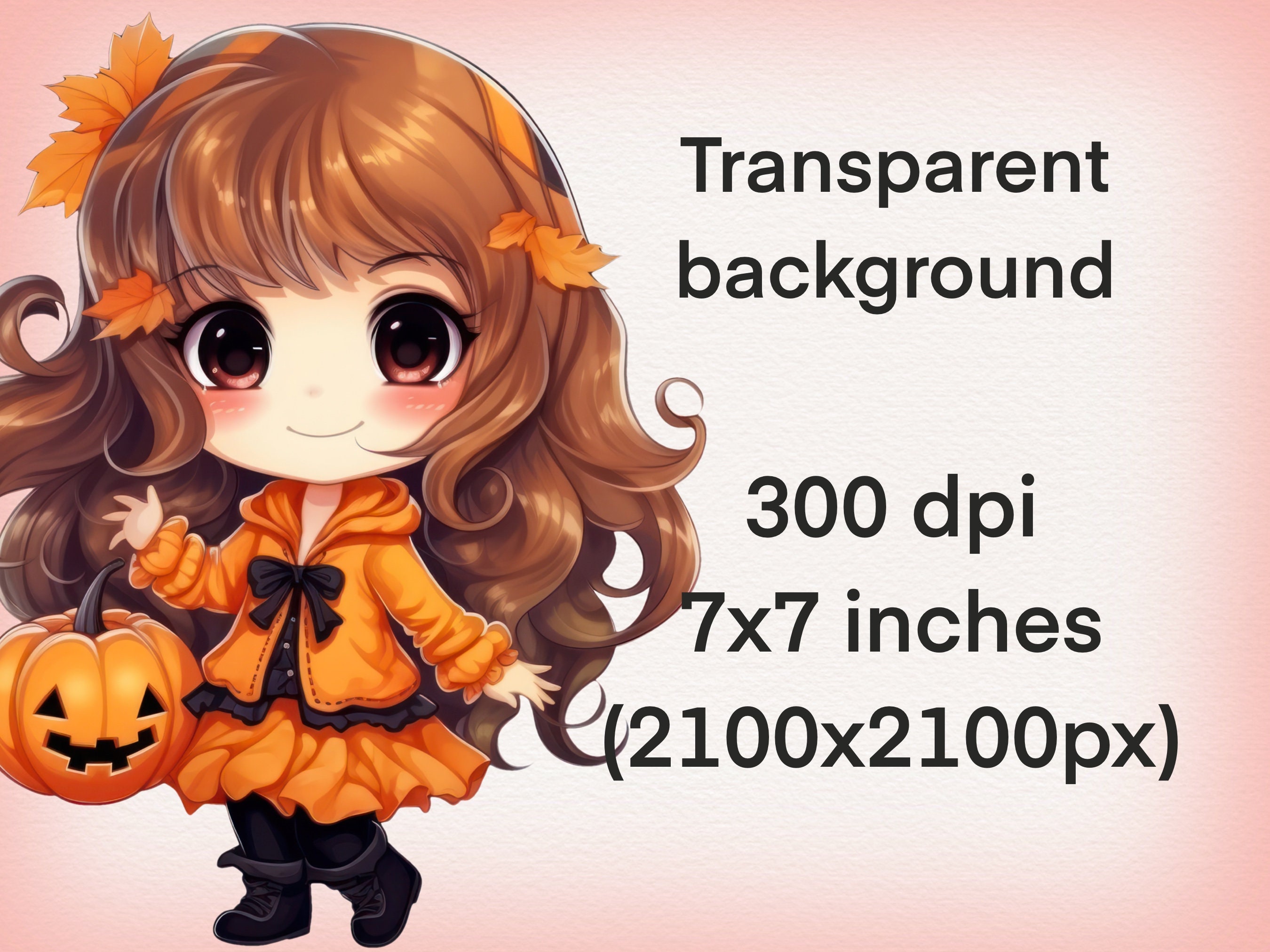 Fall Girl Chibi Clipart, Autumn Kawaii Clipart, Fall Kawaii Anime Png ...