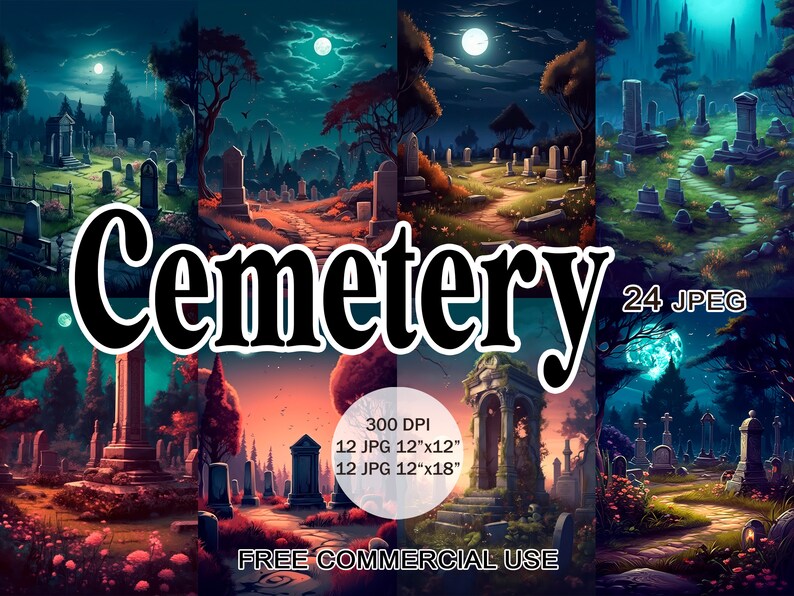 Cemetery Clipart Dark Aesthetic Tombs & Crypts Horror Images - Etsy
