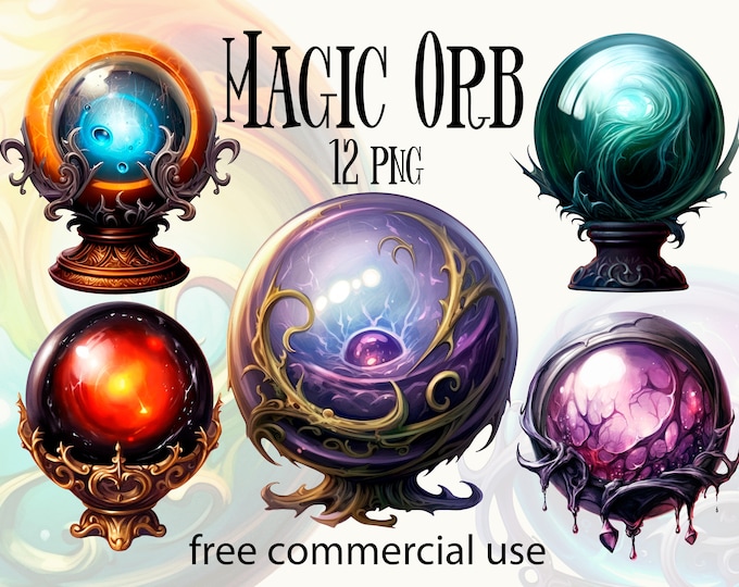 Magic Orb Clipart, Witch & Wizard Spiritual Crystal Orb Png Images ...