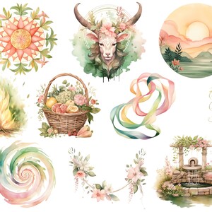 Mystical Beltane PNG Bundle, Wheel of the Year Art, Celtic Spiritual ...