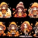 Fall Girl Chibi Clipart, Autumn Kawaii Clipart, Fall Kawaii Anime Png ...