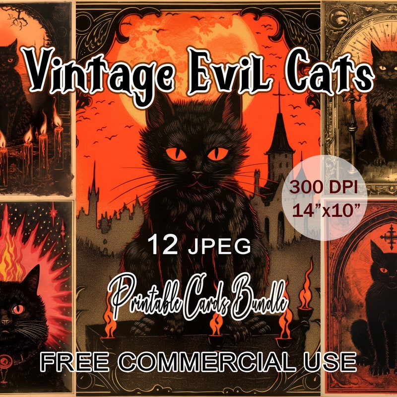Evil Cat - Etsy
