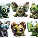 Zombie Butterfly Toy Clipart Halloween Plush Butterflies - Etsy