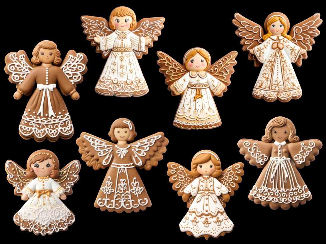 Gingerbread Angel Clipart, Christmas Angel Png, Christmas Clipart ...