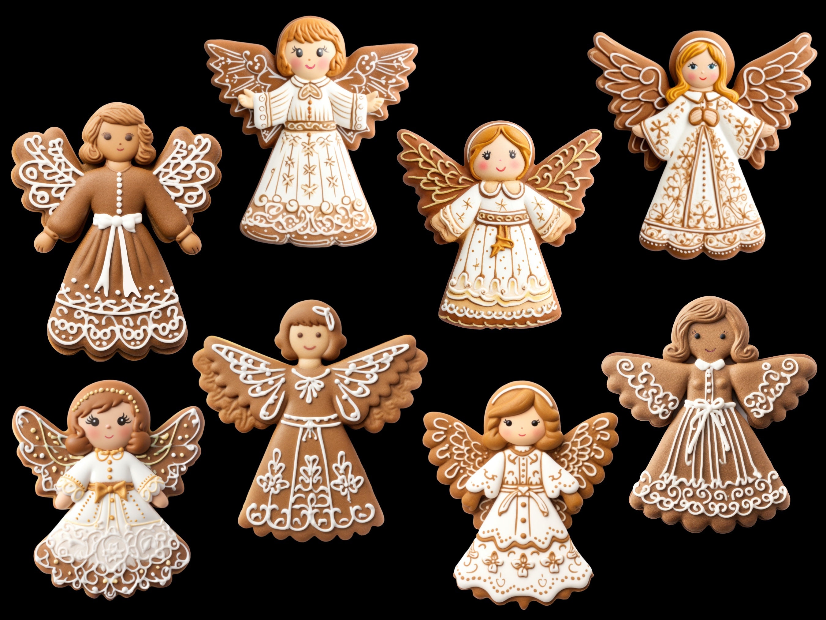 Gingerbread Angel Clipart, Christmas Angel Png, Christmas Clipart ...