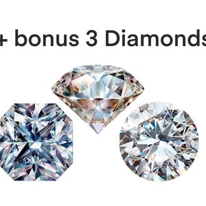 Diamond Numbers PNG Bundle, Crystal Number Figure Clipart, Digital ...