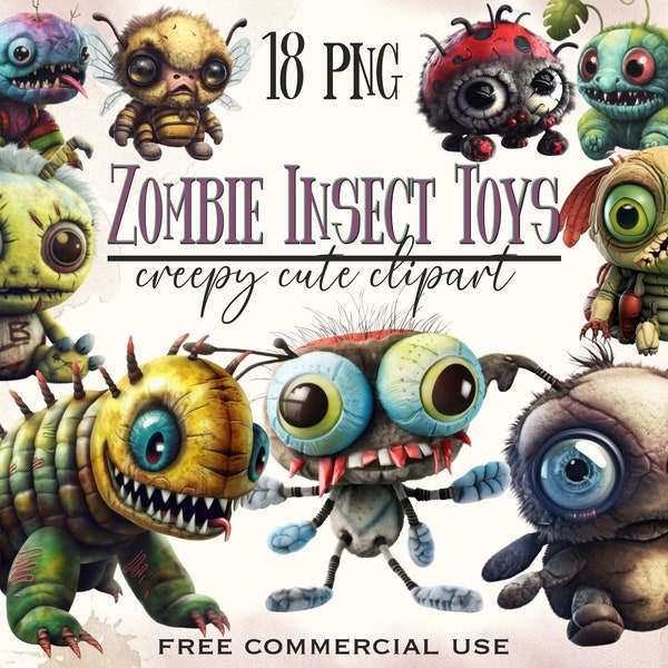 Scary Bugs Clipart - Etsy