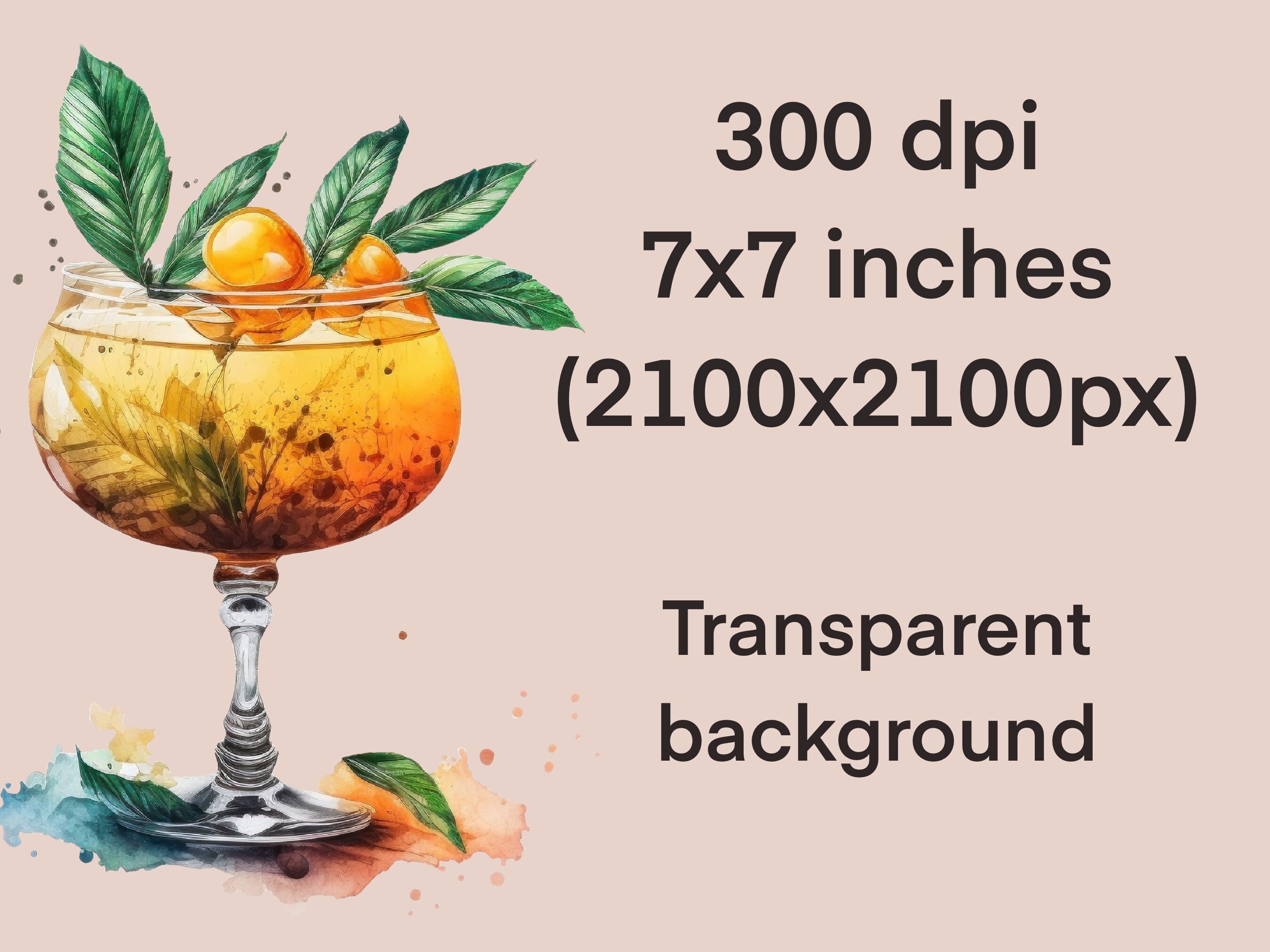 Watercolor Cocktails Wedding Bar Menu Cocktail Art - Etsy