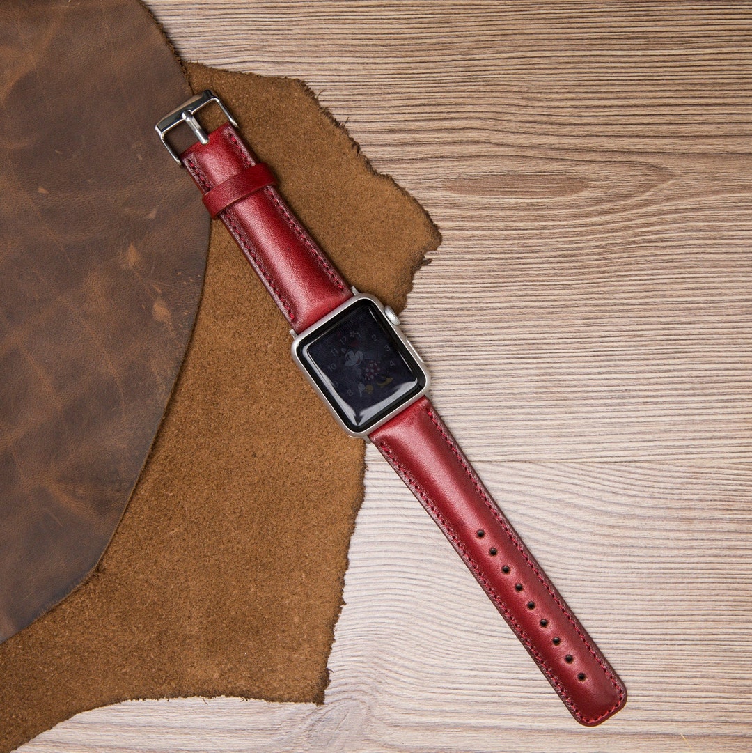 Red Apple Watch Band for Iwatch 1 2 3 4 5 6 SE 7 8 Ultra,personalized ...