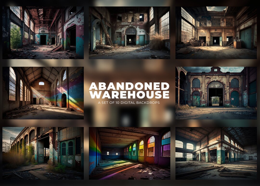 Abandoned Warehouse Digital Backdrops - Etsy